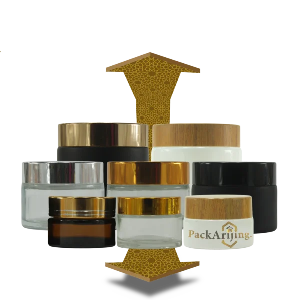 Pot en verre cosmétique – 20g, 50g, 100g - Pack'Arijing